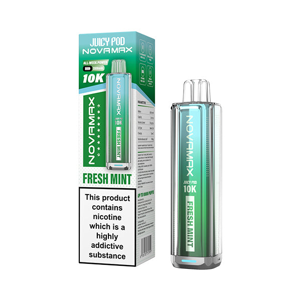 Fresh Mint - Juicy Pod Nova Max 10k Kit – Hillsborough Vape Lounge